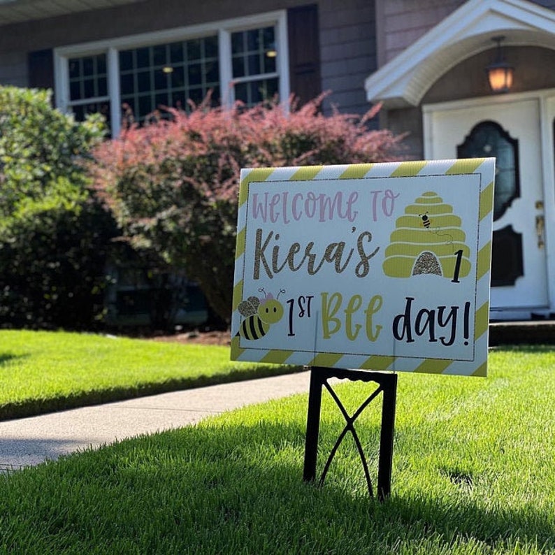 Bee Day Welcome Sign Bee Birthday Sign Bee Day Sign Bee - Etsy