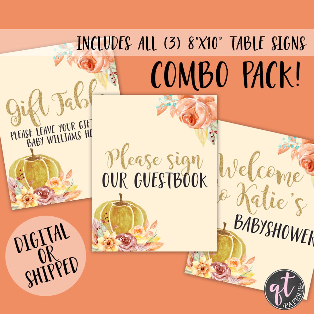 Fall in Love Baby Shower Sign, Baby Shower Welcome Sign, Fall Baby ...