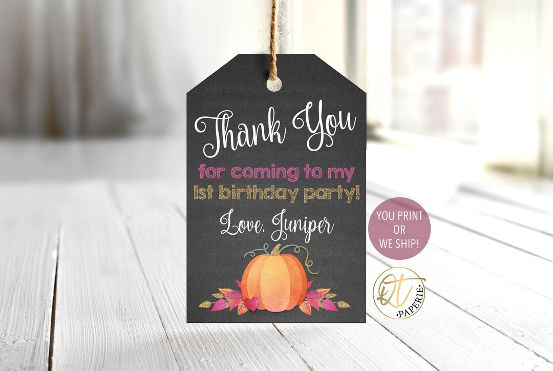 Little Pumpkin Favor Tag, Our Little Pumpkin Birthday, Girl Pumpkin ...