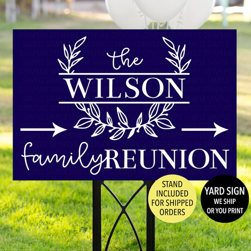 Family Reunion Sign - Etsy