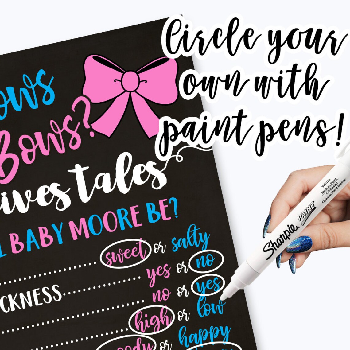 Arrows or Bows Voting Sign Arrows or Bows Gender Vote Sign - Etsy