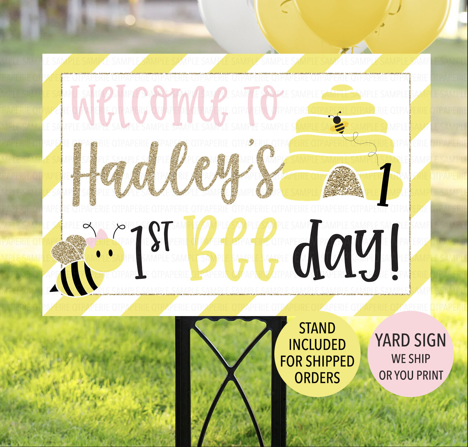 Bee Day Welcome Sign, Bee Birthday Sign, Bee Day Sign, Bee Welcome Sign ...