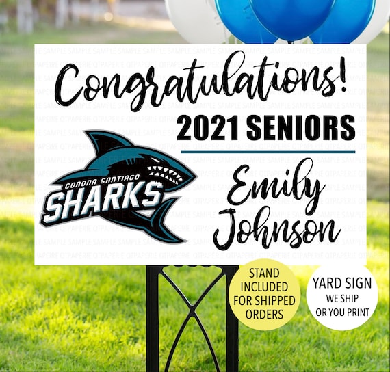 High School Senior Sign Senior School Yard Sign 2022 Grad | Etsy
