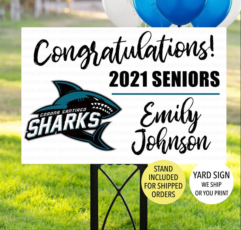 High School Senior Sign Senior School Yard Sign 2022 Grad | Etsy