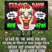 Clown Carnival Sign, Haunted Carnival Event Sign, Halloween Carnival ...