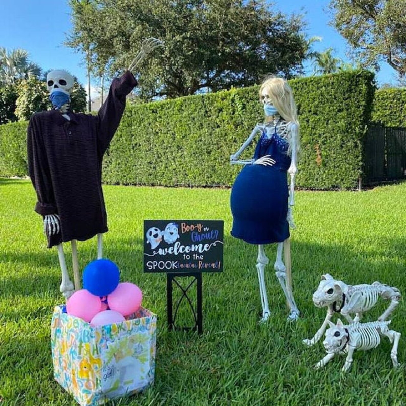 Halloween Gender Reveal Sign Ghost Gender Reveal Welcome | Etsy