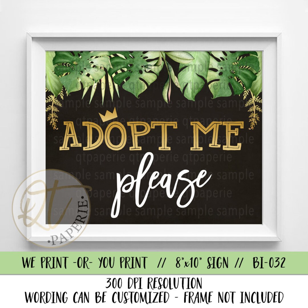 Wild Adoption Sign, Wild Birthday Party Sign, Wild One Sign, Jungle ...