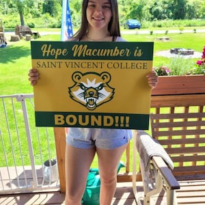 College Bound Yard Sign, College Logo Sign, Senior Sign, 2025 College ...