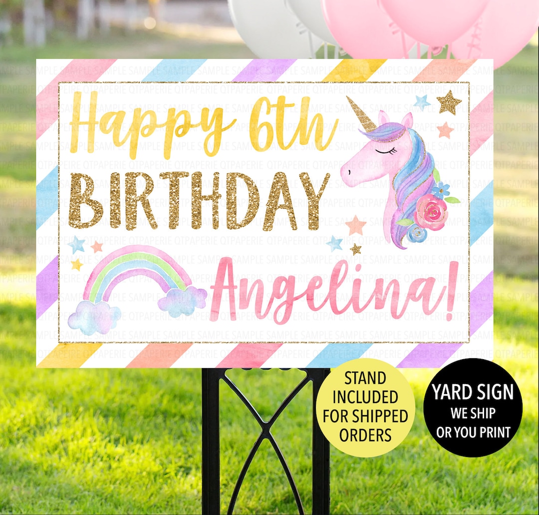 Unicorn Party Sign, Unicorn Birthday Sign, Unicorn Sign, Unicorn ...