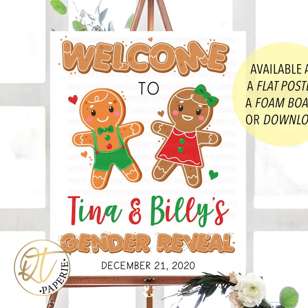 Gingerbread Gender Reveal - Etsy