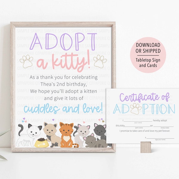 Stuffed Animal Adoption Certificate - Etsy