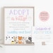Adopt a Kitten Sign, Kitty Adoption Certificate, Kitten Birthday, Cat ...