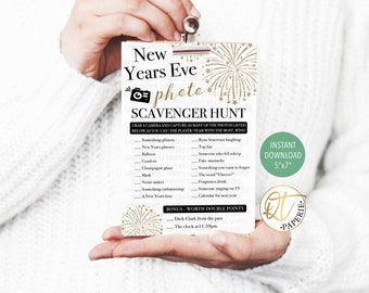 New Years Eve Treasure Hunt Clues for Kids Holiday Treasure - Etsy