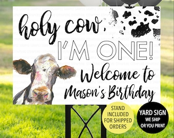 Farm Theme Banner Cow Spots Garland for Farm or Barnyard - Etsy