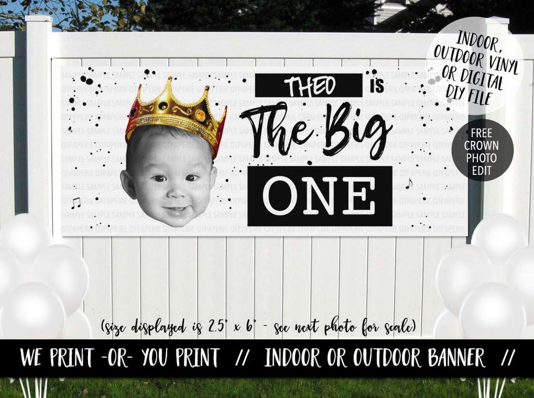 Notorious One First Birthday Banner, Biggie Welcome Banner, Big One ...