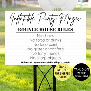 Bounce House Rules Sign, Printed Inflatable Company Sign, Inflatable ...