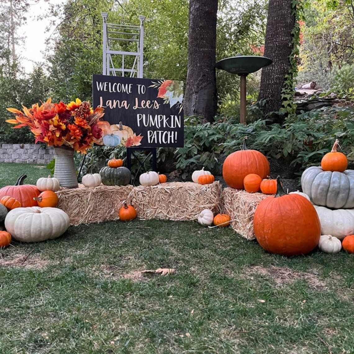 Pumpkin Patch Yard Sign Boy Pumpkin Patch Sign Fall Pumpkin - Etsy