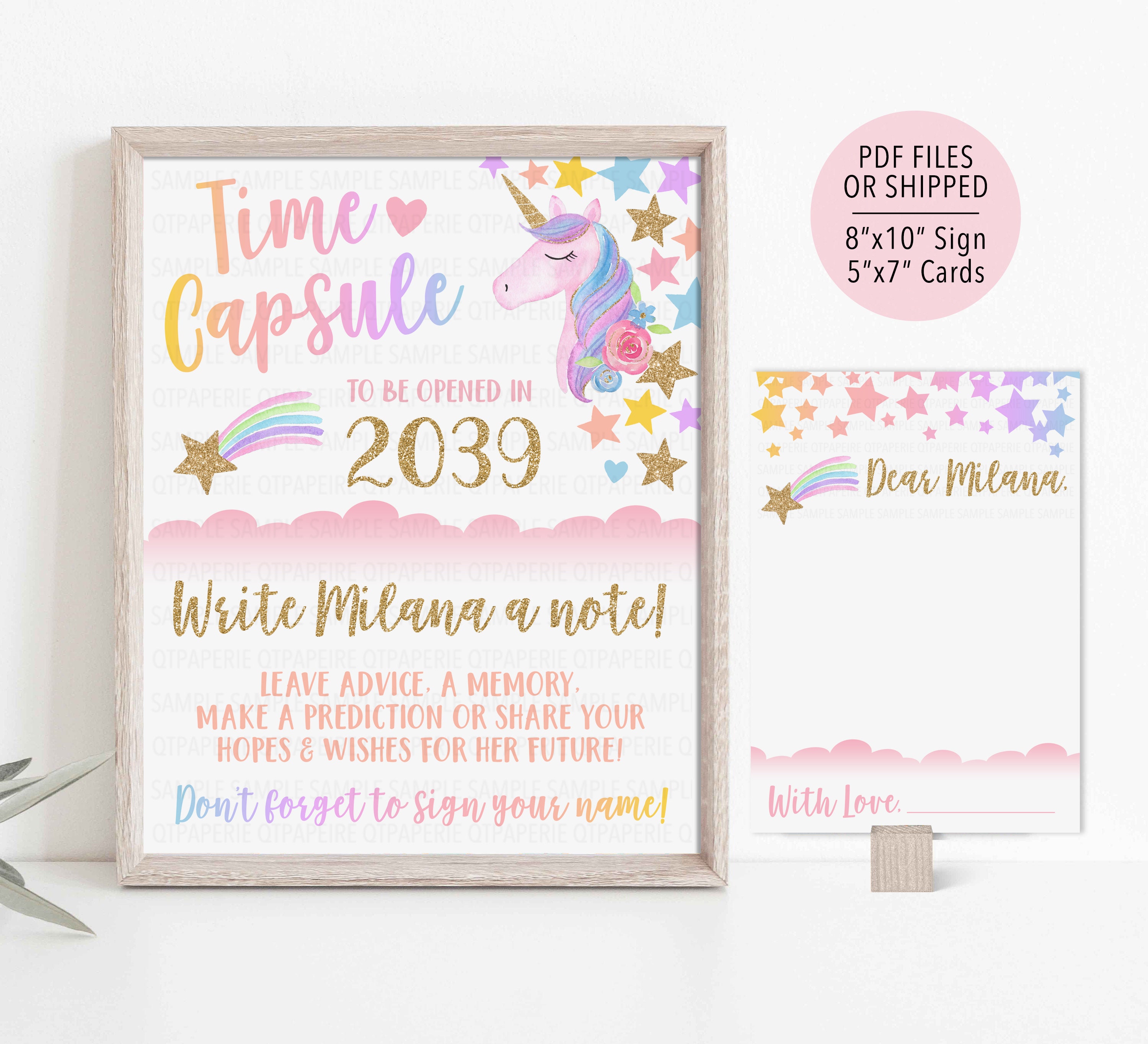 Unicorn Time Capsule Unicorn Birthday Time Capsule Unicorn - Etsy