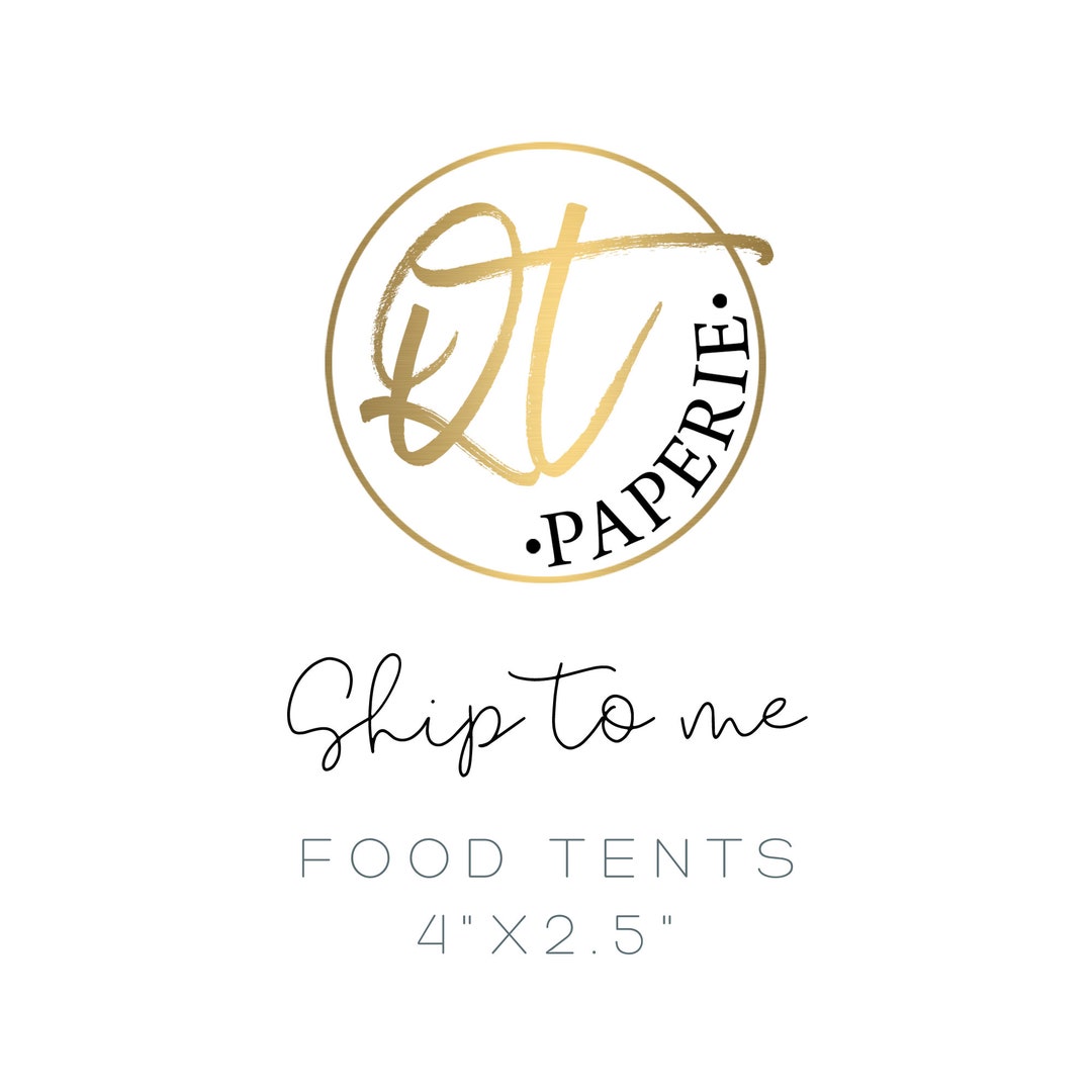 Printed Food Tents, Food Labels, Folded Food Tents, Printed Labels ...
