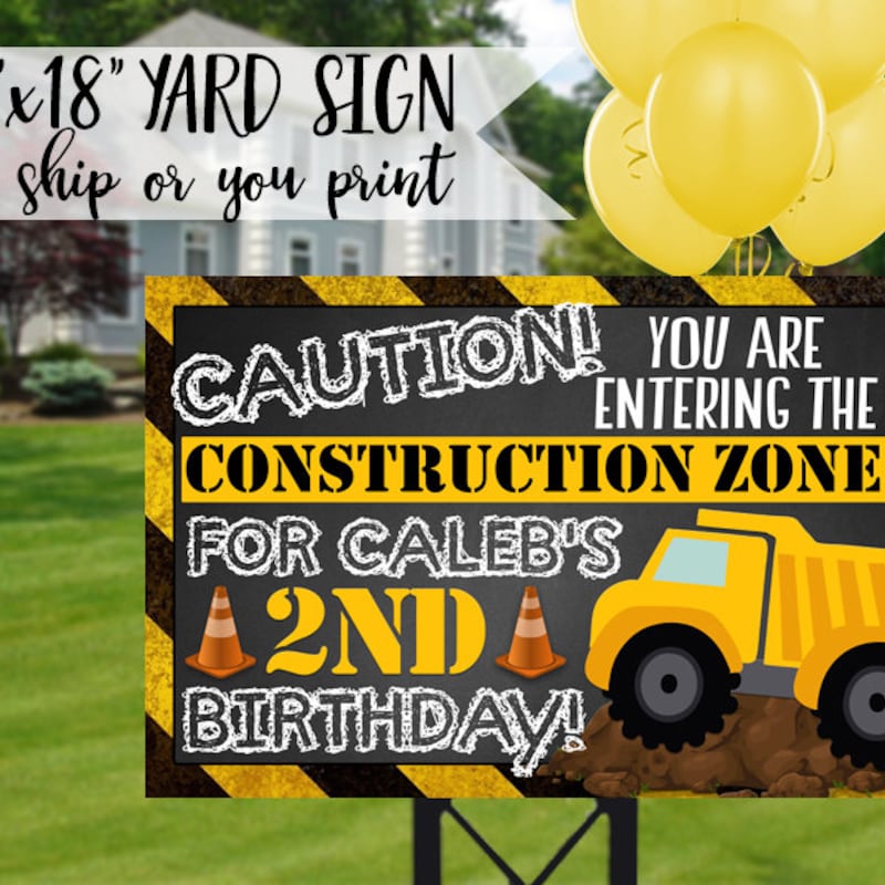 Construction Sign - Etsy