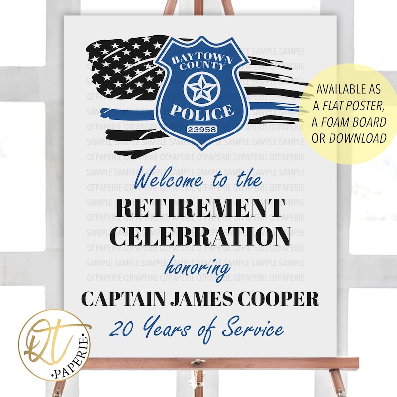 Police Retirement - Etsy