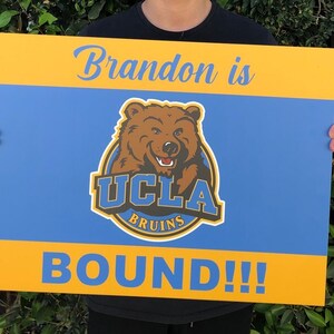 College Bound Yard Sign College Logo Sign Senior Sign - Etsy