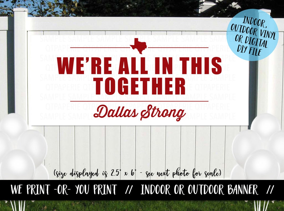 We're All in This Together Banner, We Are in This Together Banner ...