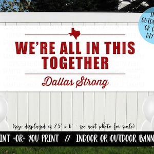 We're All in This Together Banner, We Are in This Together Banner ...