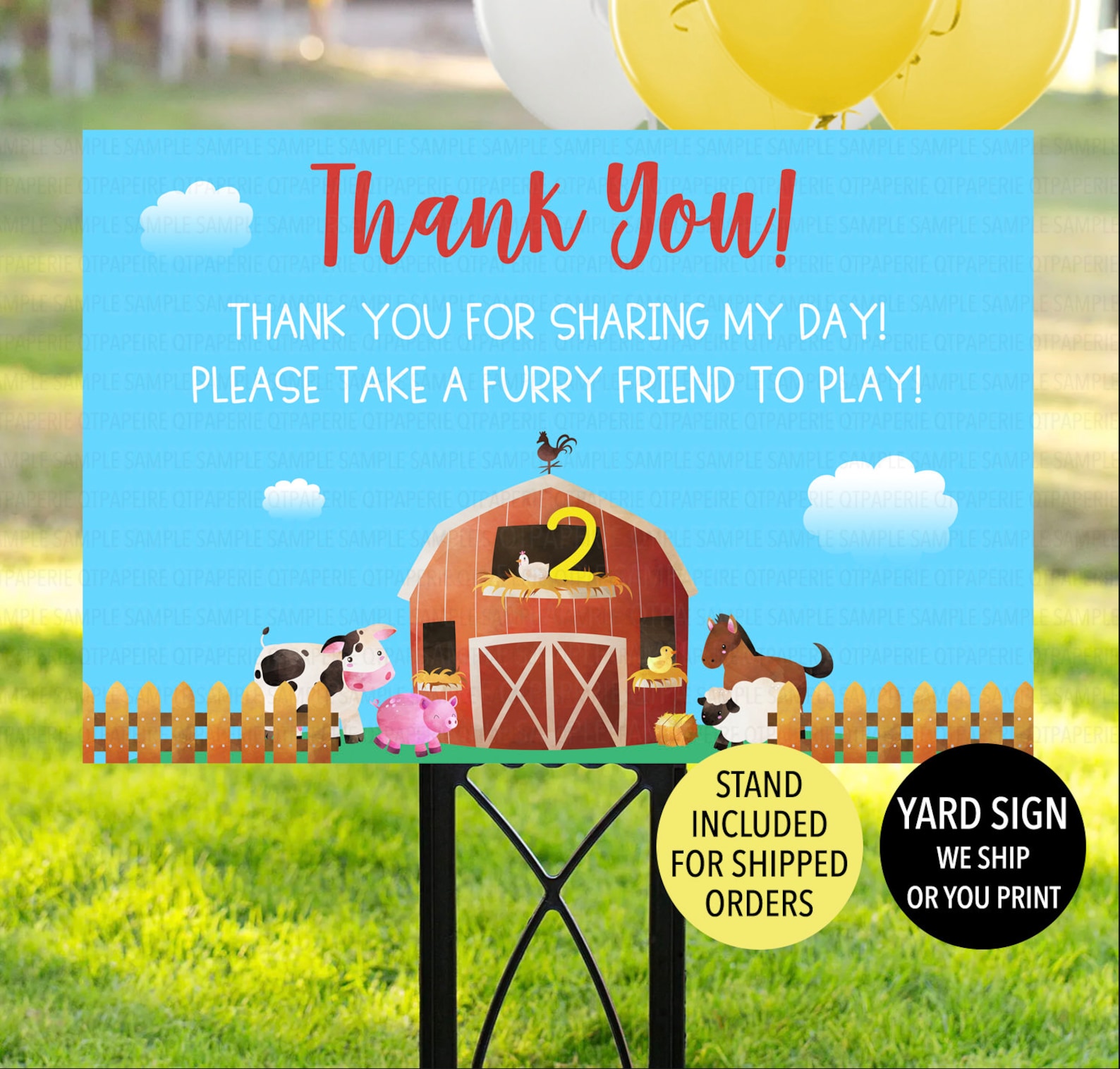 Farm Animal Adoption Sign Barnyard Adoption Sign Farm - Etsy