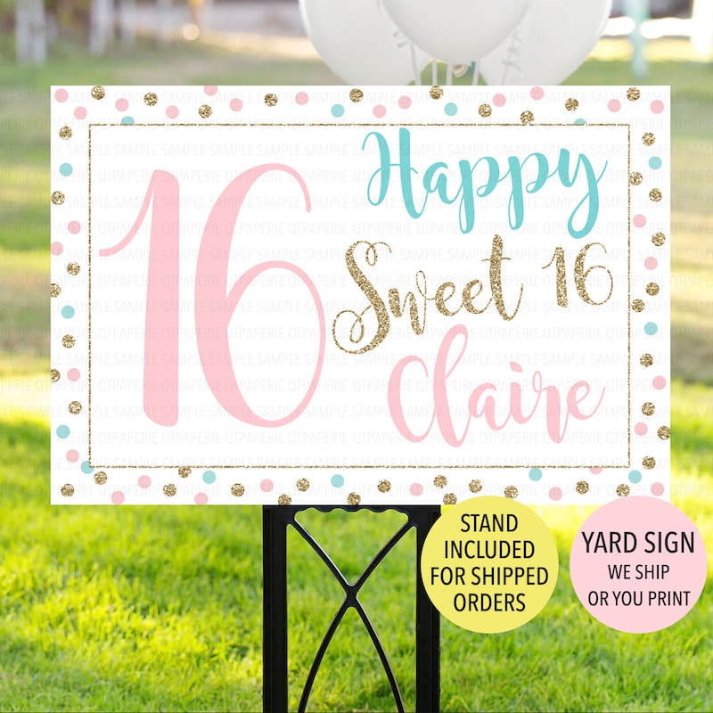 Sweet 16 Welcome Sign - Etsy