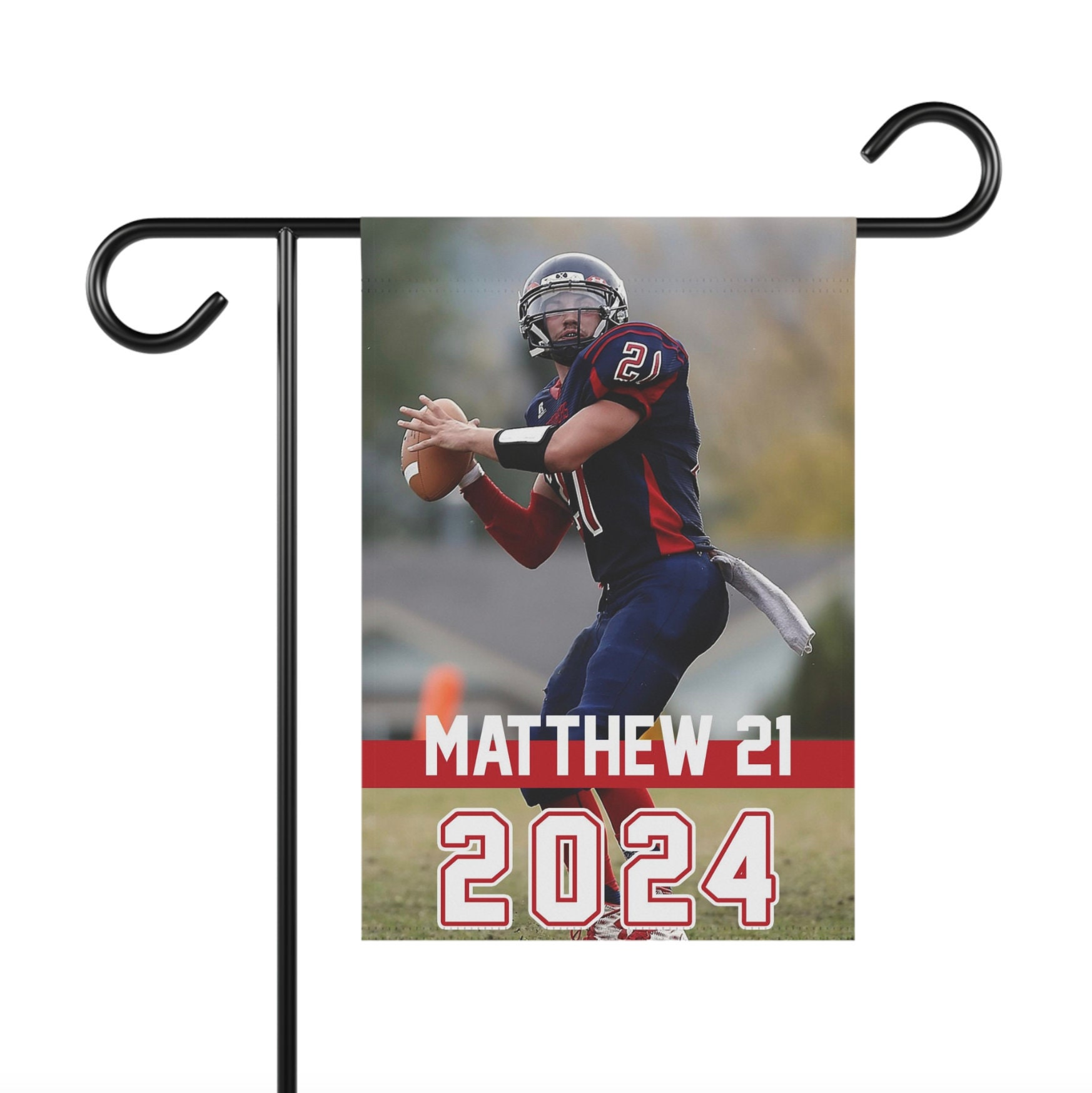 Senior Football Garden Flag, Sports Senior Yard Flag, Personalized 2026 ...