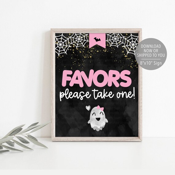 Ghost Party Favor Sign Cute Party Favors Ghost Sign Boo Day - Etsy
