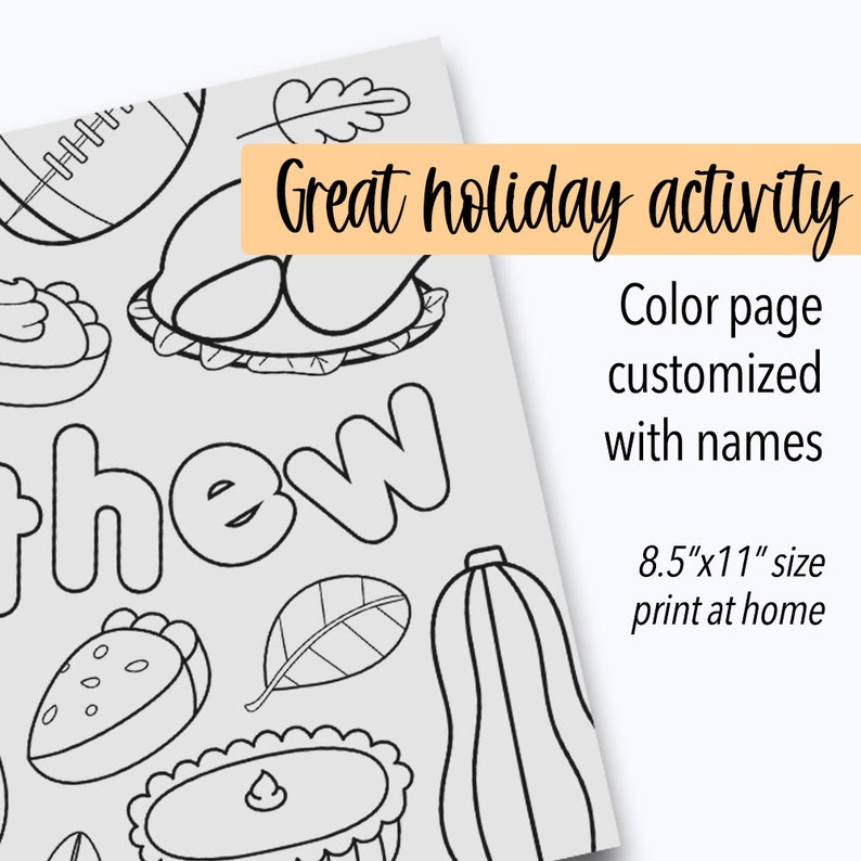 Thanksgiving Coloring Sheet, Thanksgiving Name Coloring Page ...
