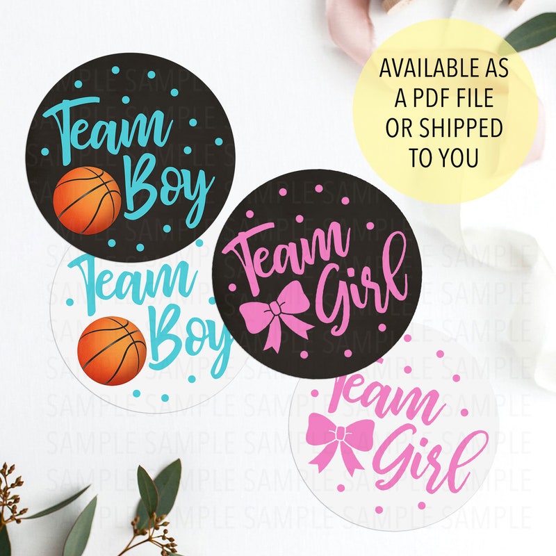 Basketball Gender Reveal - Etsy