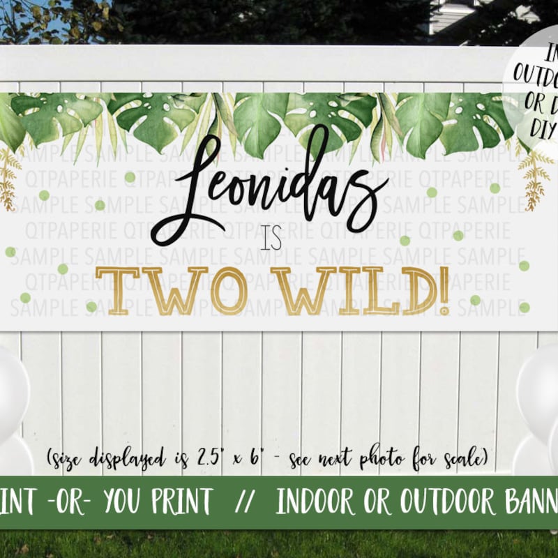 Two Wild Backdrop Sign - Etsy