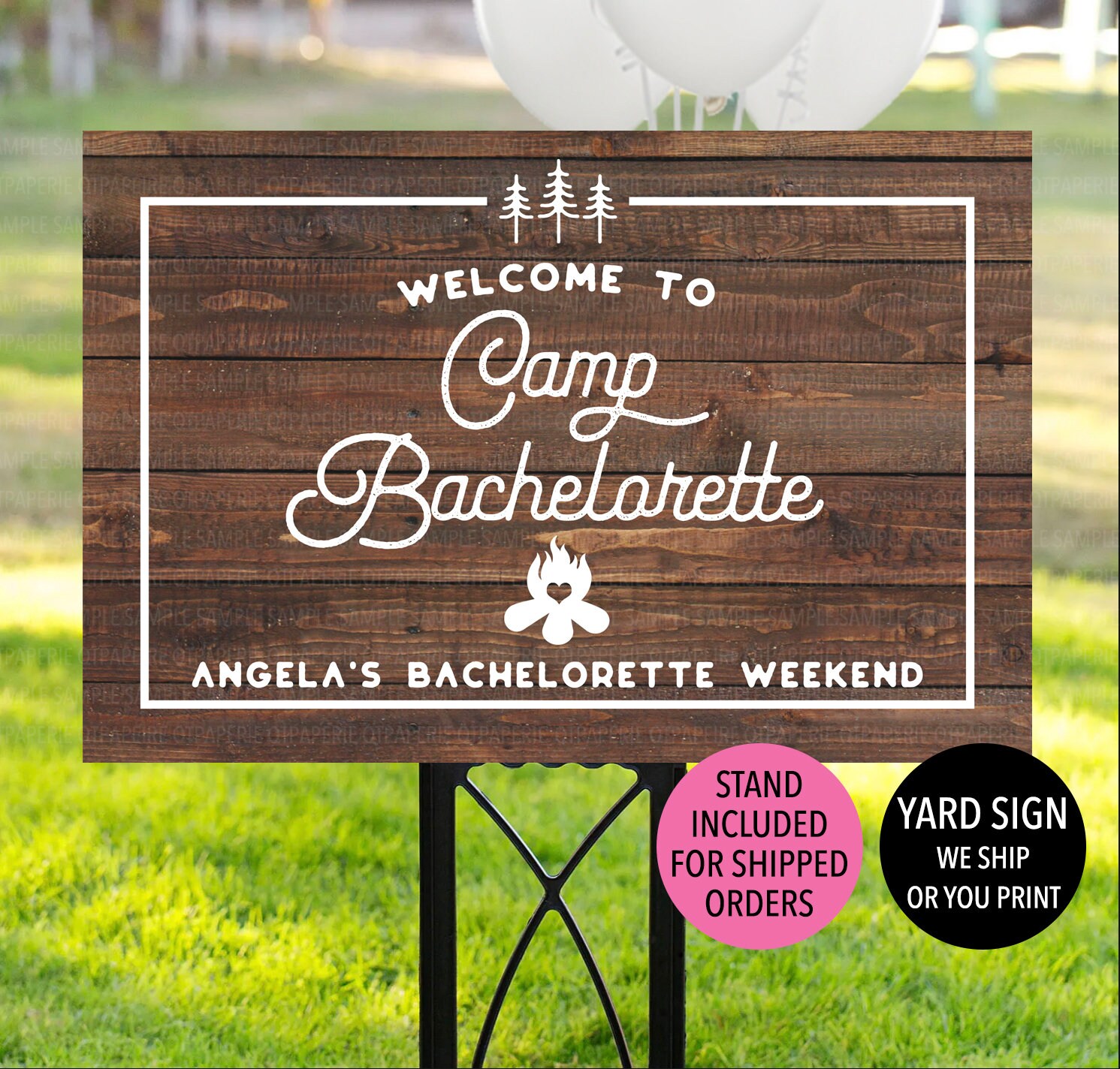 Camp Bachelorette Sign Bachelorette Camp Welcome Sign - Etsy