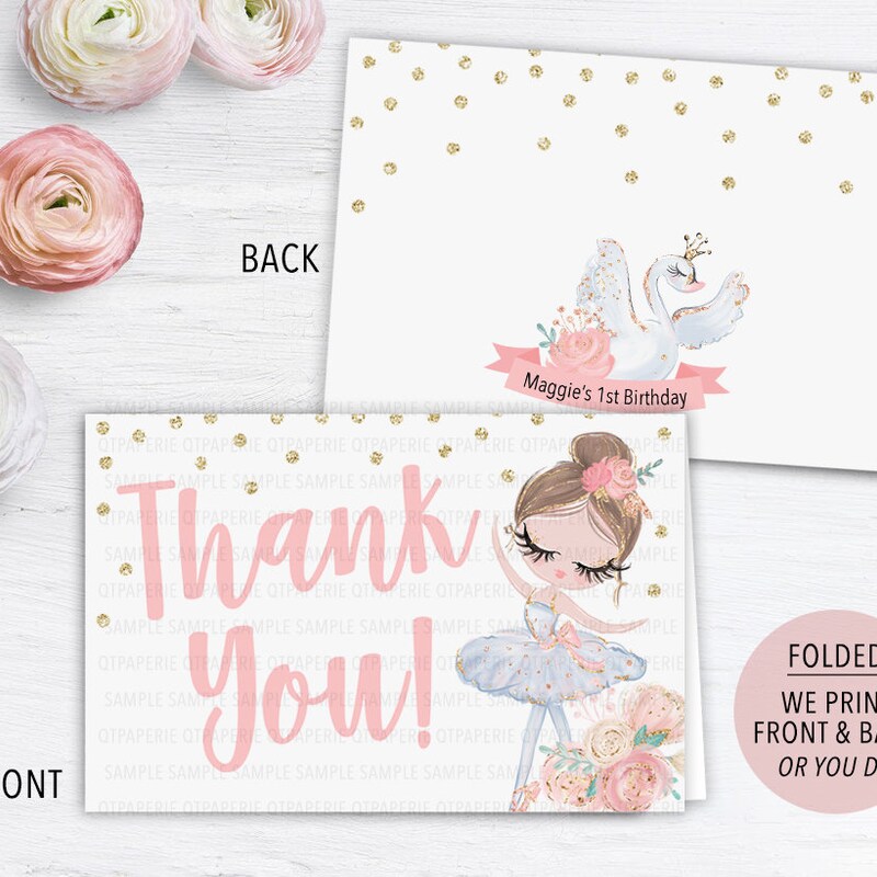 Ballerina Thank You - Etsy