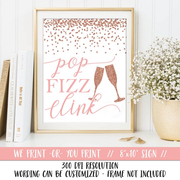 Pop Fizz Clink Sign - Etsy