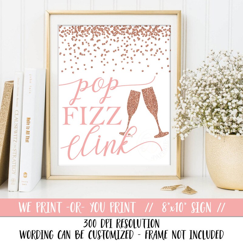 Pop Fizz Clink Sign - Etsy