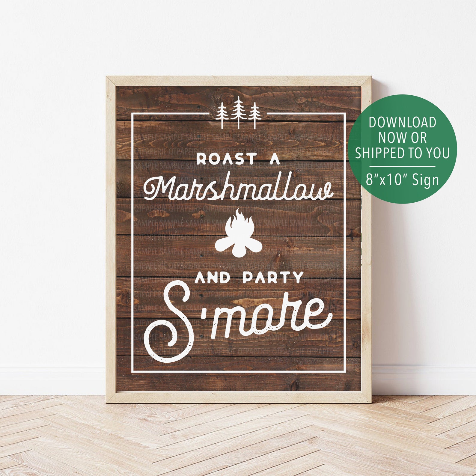 Camping Smores Sign, Party Smore Sign, Camp Party Sign, Camping Party ...