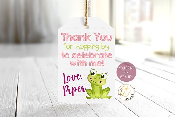 Frog Birthday Tag Frog Party Tag Frog Party Favor Tag Frog - Etsy