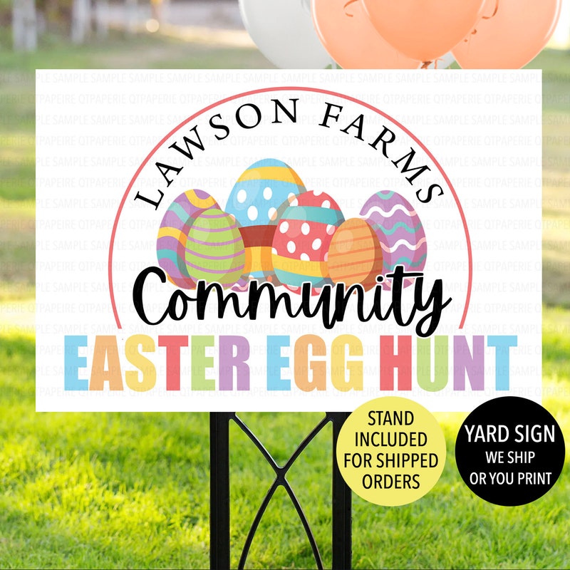 Easter Egg Hunt Signs - Etsy