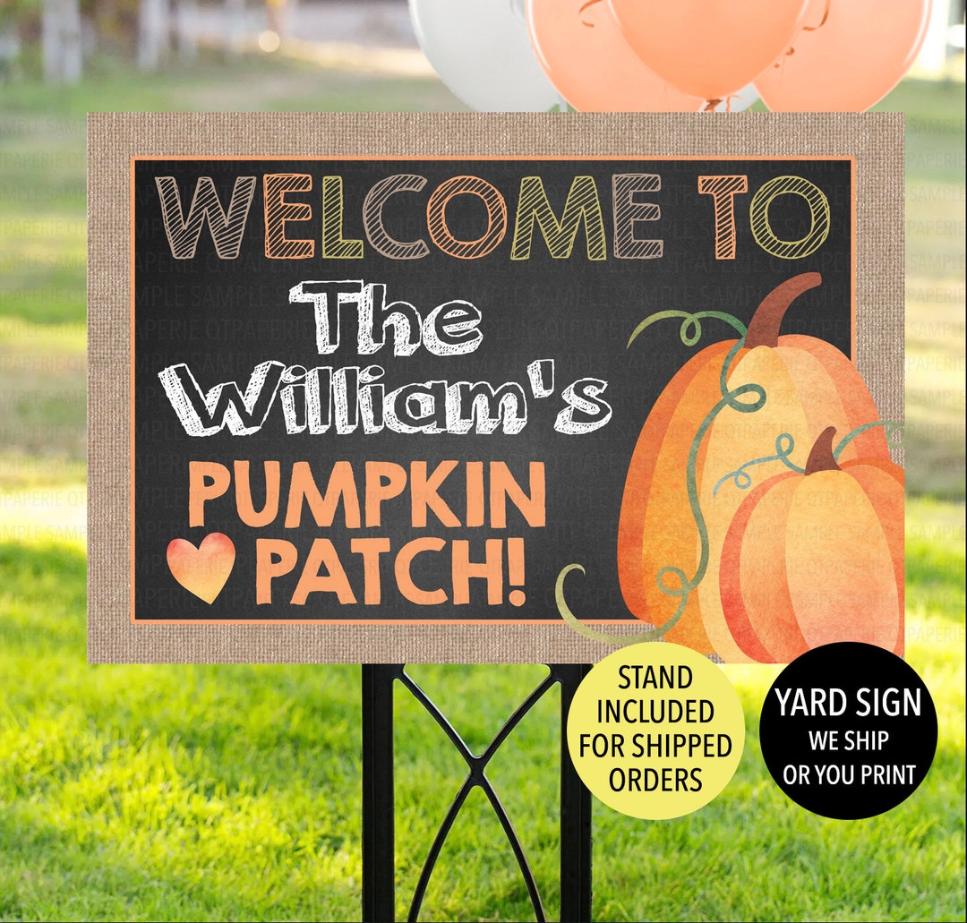 Pumpkin Patch Sign, Pumpkin Patch Yard Sign, Pumpkin Sign, Fall Yard ...