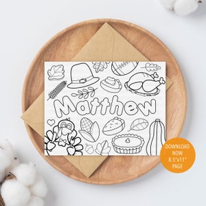 Thanksgiving Coloring Sheet, Thanksgiving Name Coloring Page ...