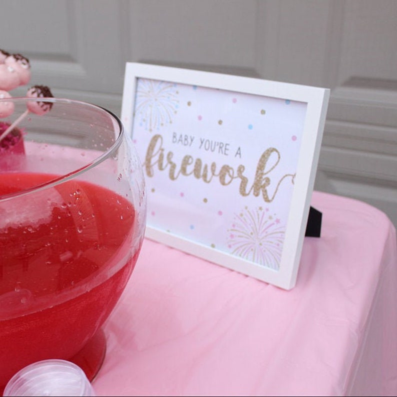 Baby You're A Firework Sign Firework Gender Reveal Sign - Etsy