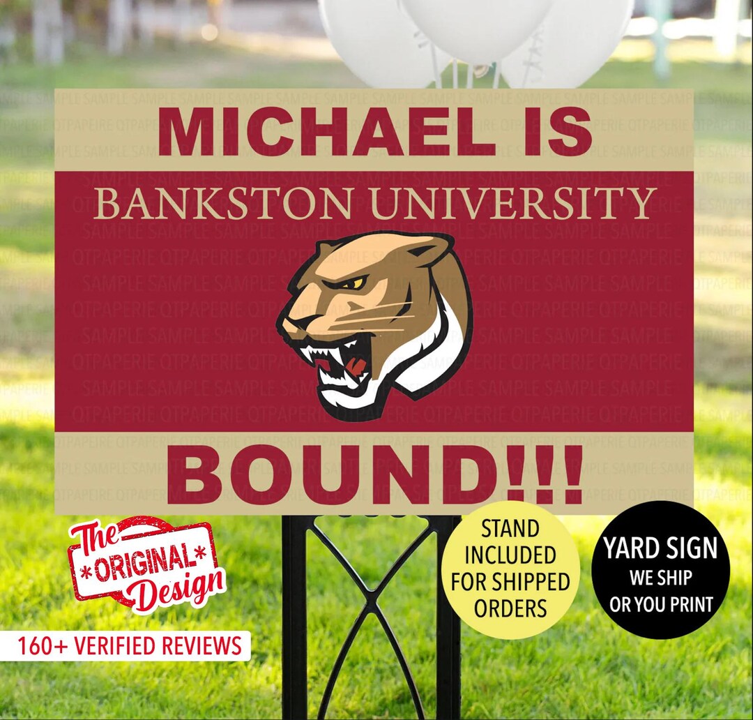 College Bound Yard Sign, College Logo Sign, Senior Sign, 2025 College ...