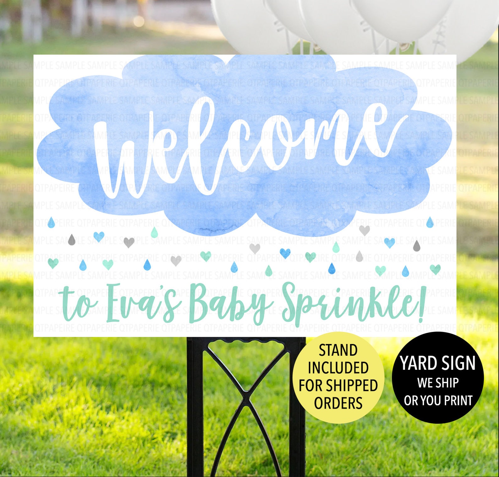 Baby Sprinkle Welcome Sign Baby Shower Welcome Sign Sprinkle | Etsy