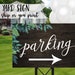 Parking Sign, Directional Parking Sign, Printed Wood Parking Yard Sign ...