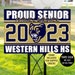 Proud Senior Yard Sign, High School Logo Sign, Senior Sign, Graduation ...