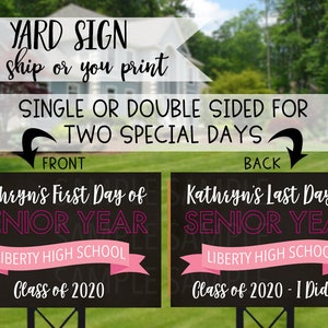 Senior Back to School Sign, Senior Year Back to School Sign, Graduate ...